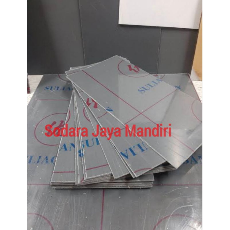 Jual Plat pvc 2mm ukuran 120cm x 10cm panjang x lebar / pvc grey 2mm ...