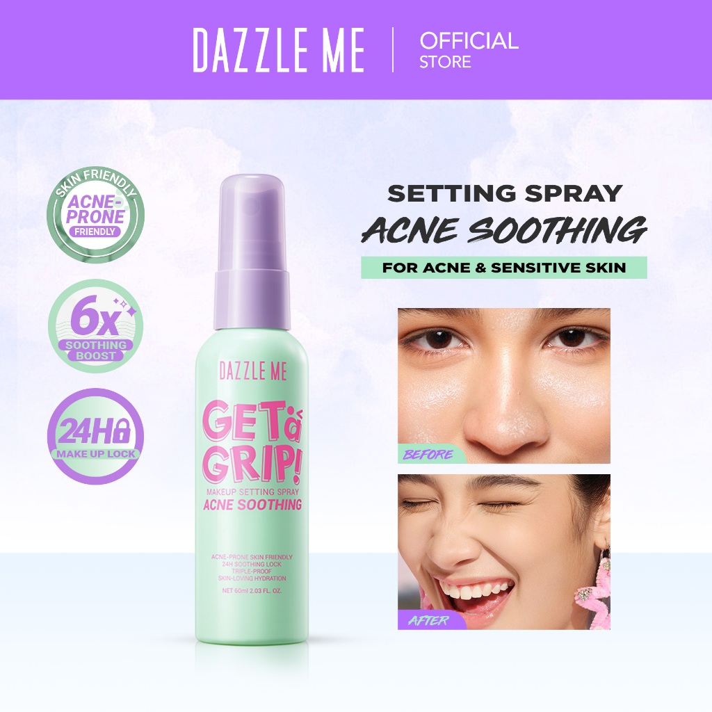 Jual DAZZLE ME Get A Grip! Acne Soothing Makeup Setting Spray untuk ...