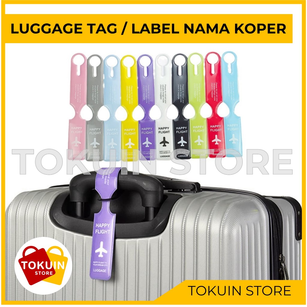 Jual Gantungan Label Nama Tas Koper Luggage Tag Name Tag Penanda Koper ...