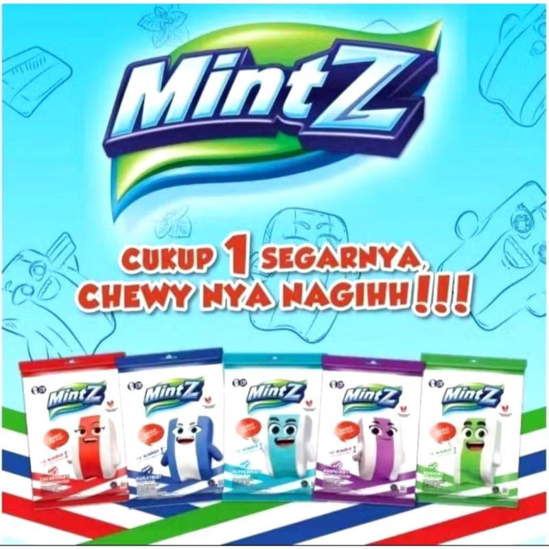 Jual Permen Mintz 1 Bungkus isi 50 110gr Chewy Mintz Permen Lunak Soft Candy | Shopee Indonesia
