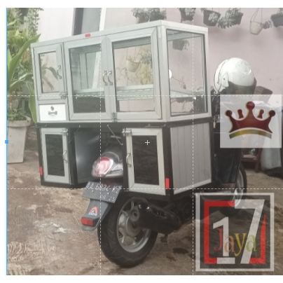 Jual BOOTH PORTABLE / GEROBAK MOTOR UNTUK AYAM GORENG | Shopee Indonesia