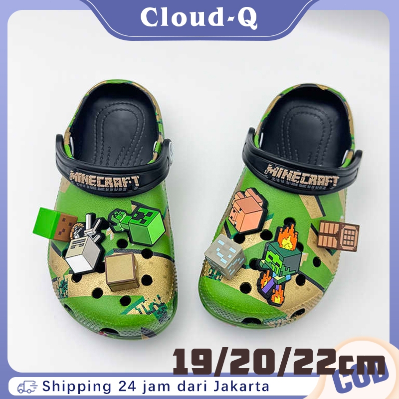 Jual Sandal Santai Anak-Anak Bersol Lembut / Sandal Minecraft / Crocs ...