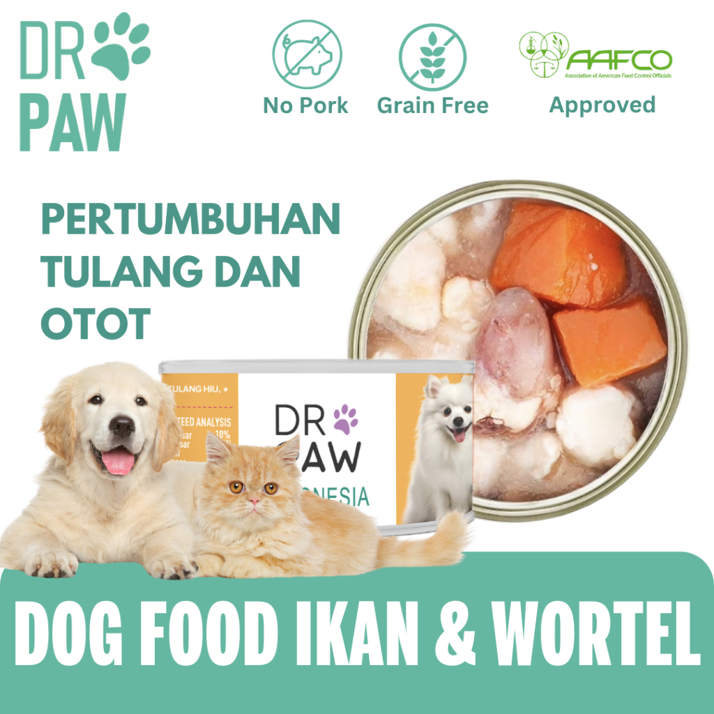 Jual DR PAW - MAKANAN ANJING KUCING BASAH KALENG - Sup Ikan Ayam ...