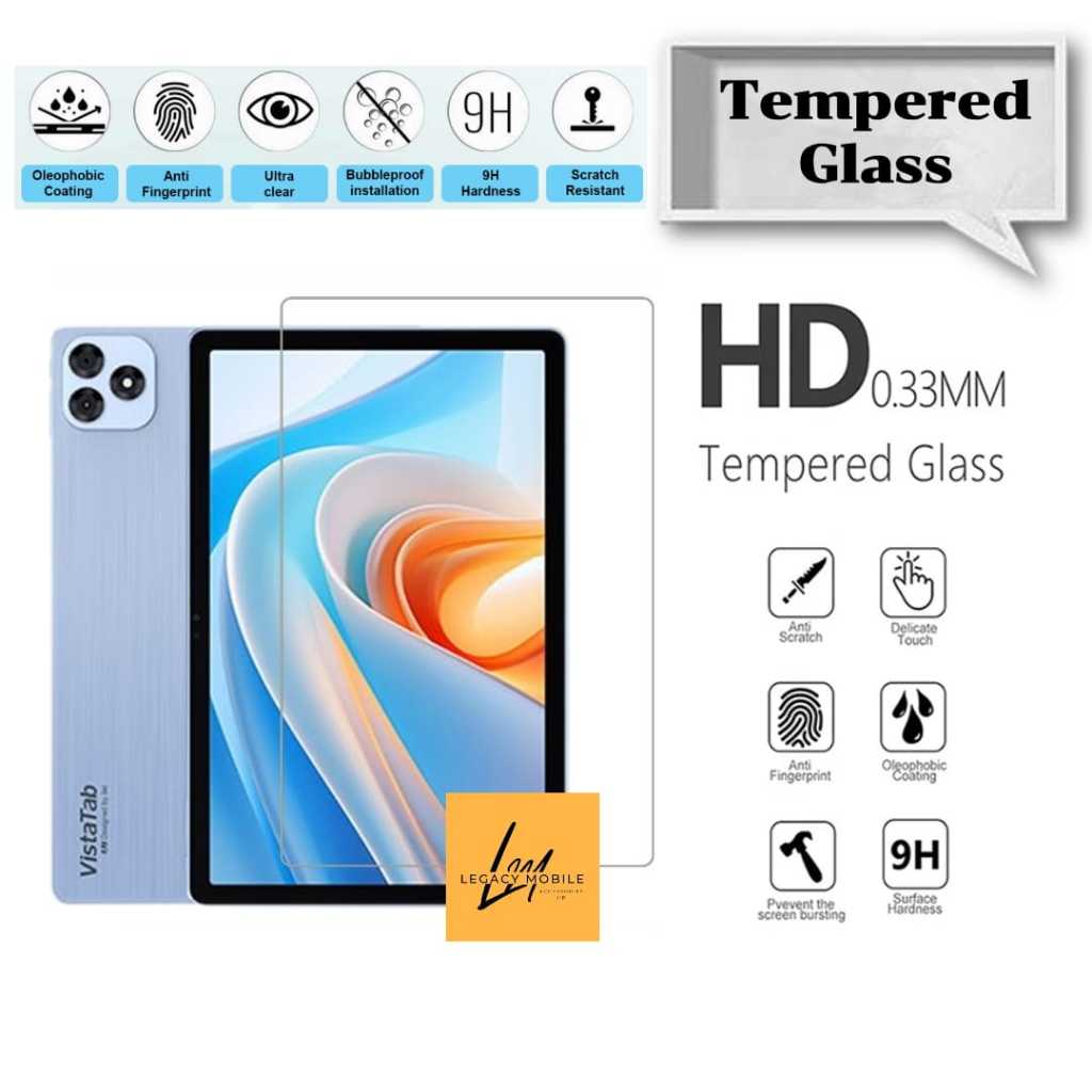 Jual Tempered glass full cover screen protector ITEL VISTA TAB 30 ...