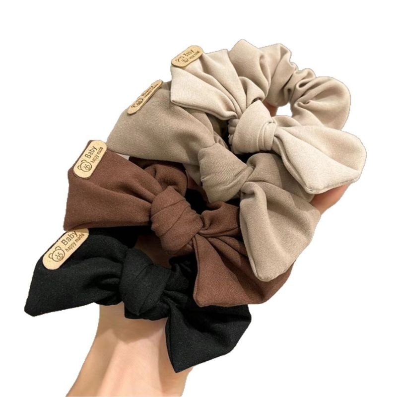 Jual Delunashop rambut SC06 scrunchie happy made ikat rambut lucu ...