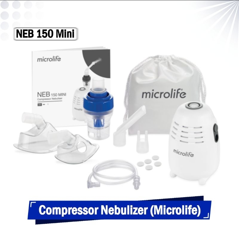 Jual MICROLIFE Nebulizer Compressor NEB 150 Mini | Alat Terapi Uap ...