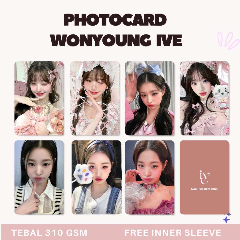 Jual IVE Jang Wonyoung Selca Photocard Premium lomo card Photocard Wonyoung ive | Shopee Indonesia