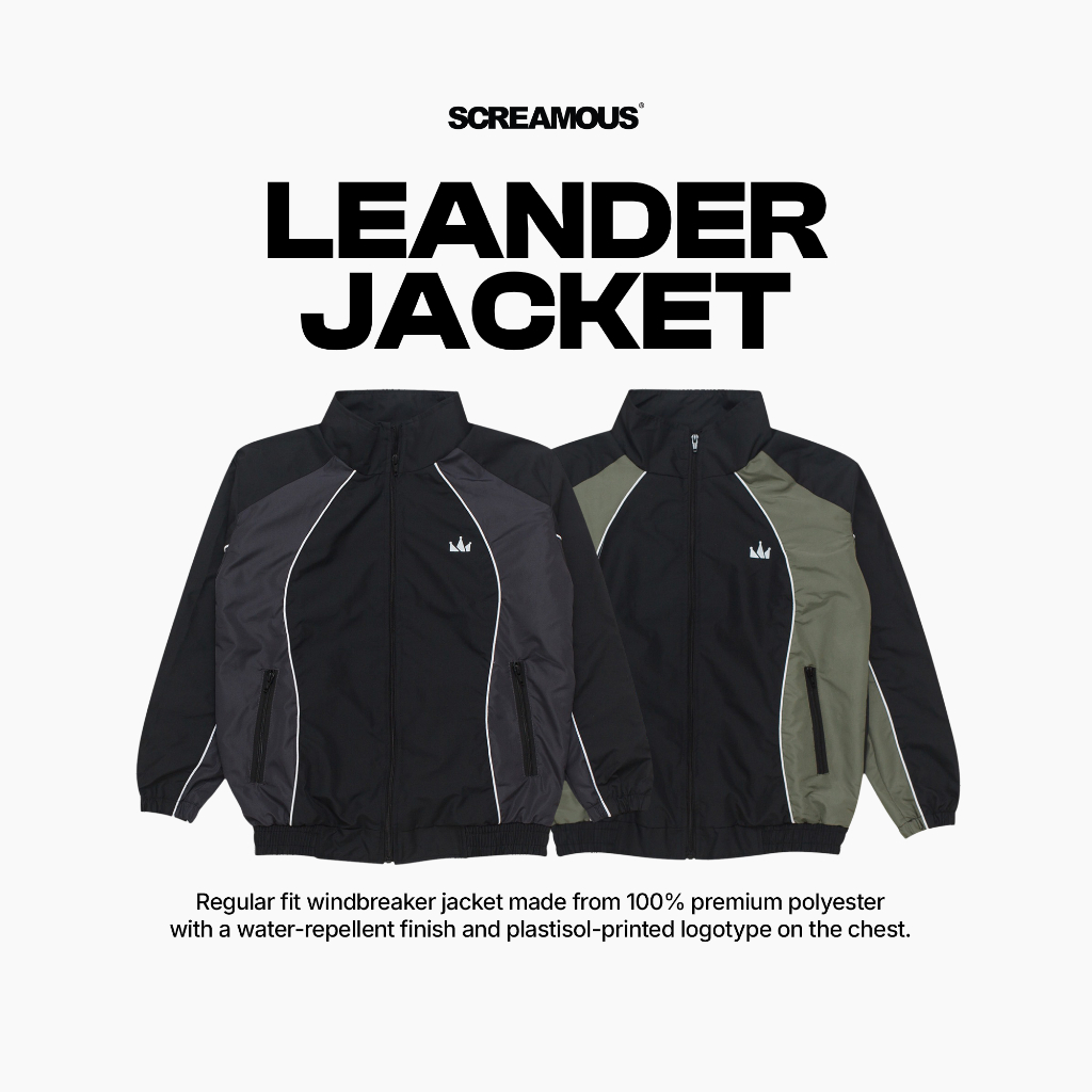 Jual Screamous WindBreaker Jacket LEANDER | Shopee Indonesia