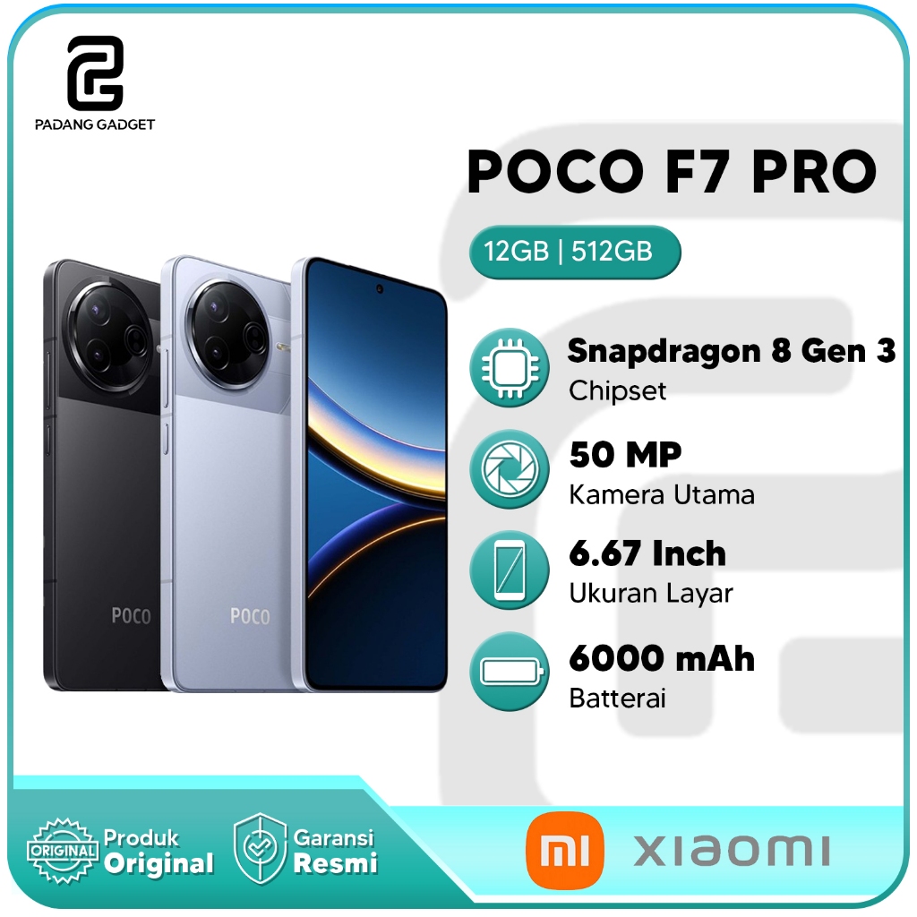Jual Xiaomi Poco F7 Pro 12/512GB Hp Gaming HP Android Smartphone ...