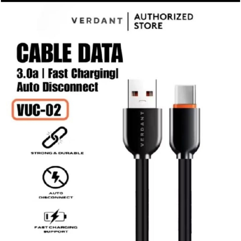 Jual Athena VUC-02 Kabel Data USB Type C Cable Data Super Fast Charging ...