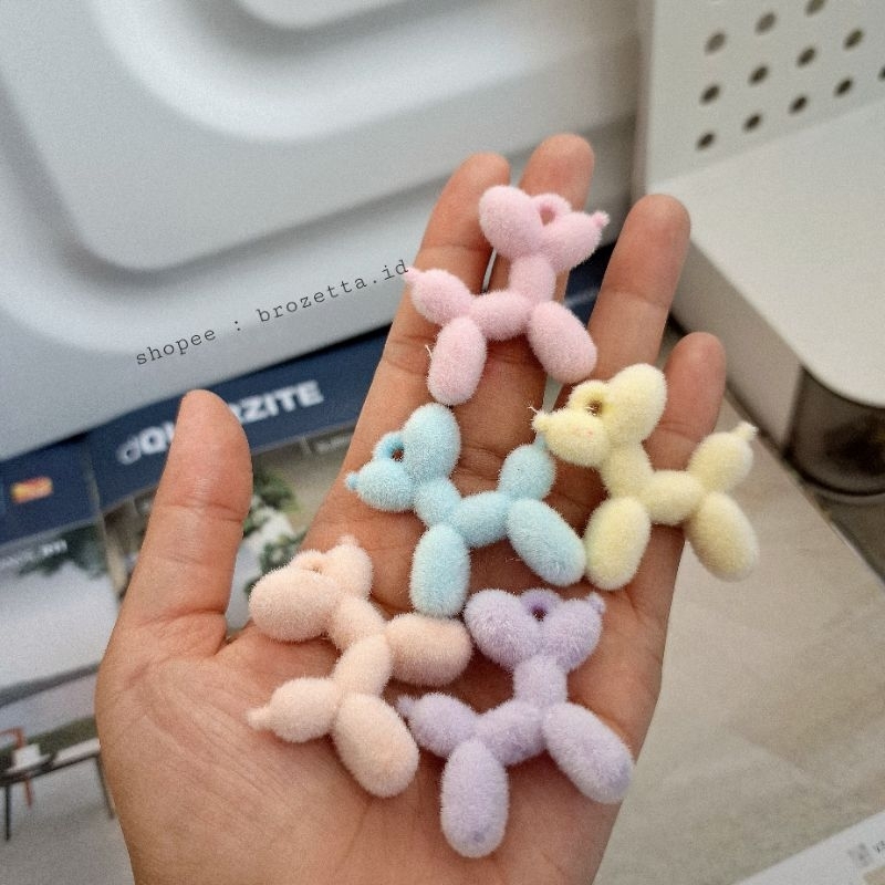 Jual 23-33 gram manik mote bentuk boneka poodle unik lucu | Shopee ...