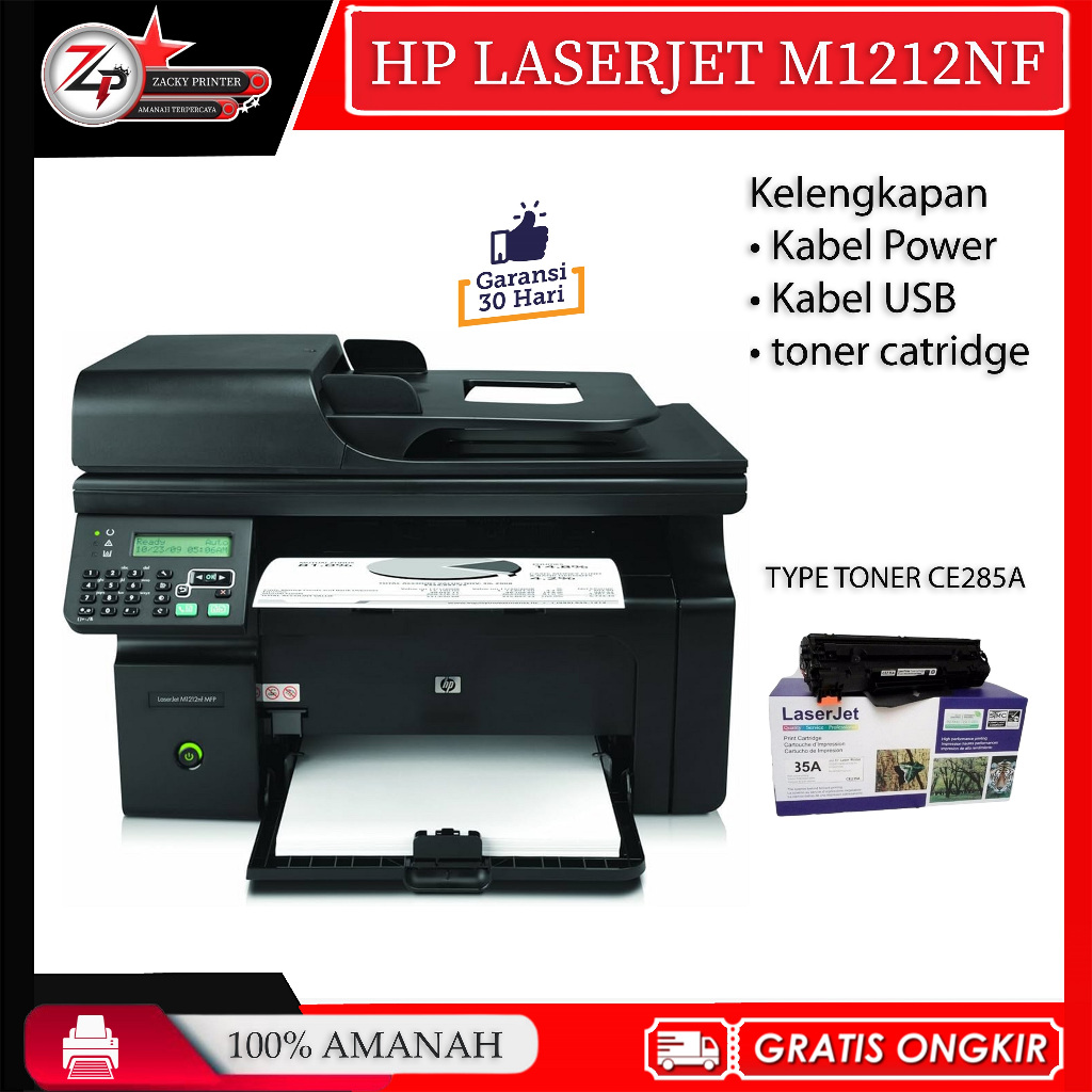 Jual Printer fotocopy HP LaserJet Pro M1212nf MFP m 1212 nf | Shopee ...