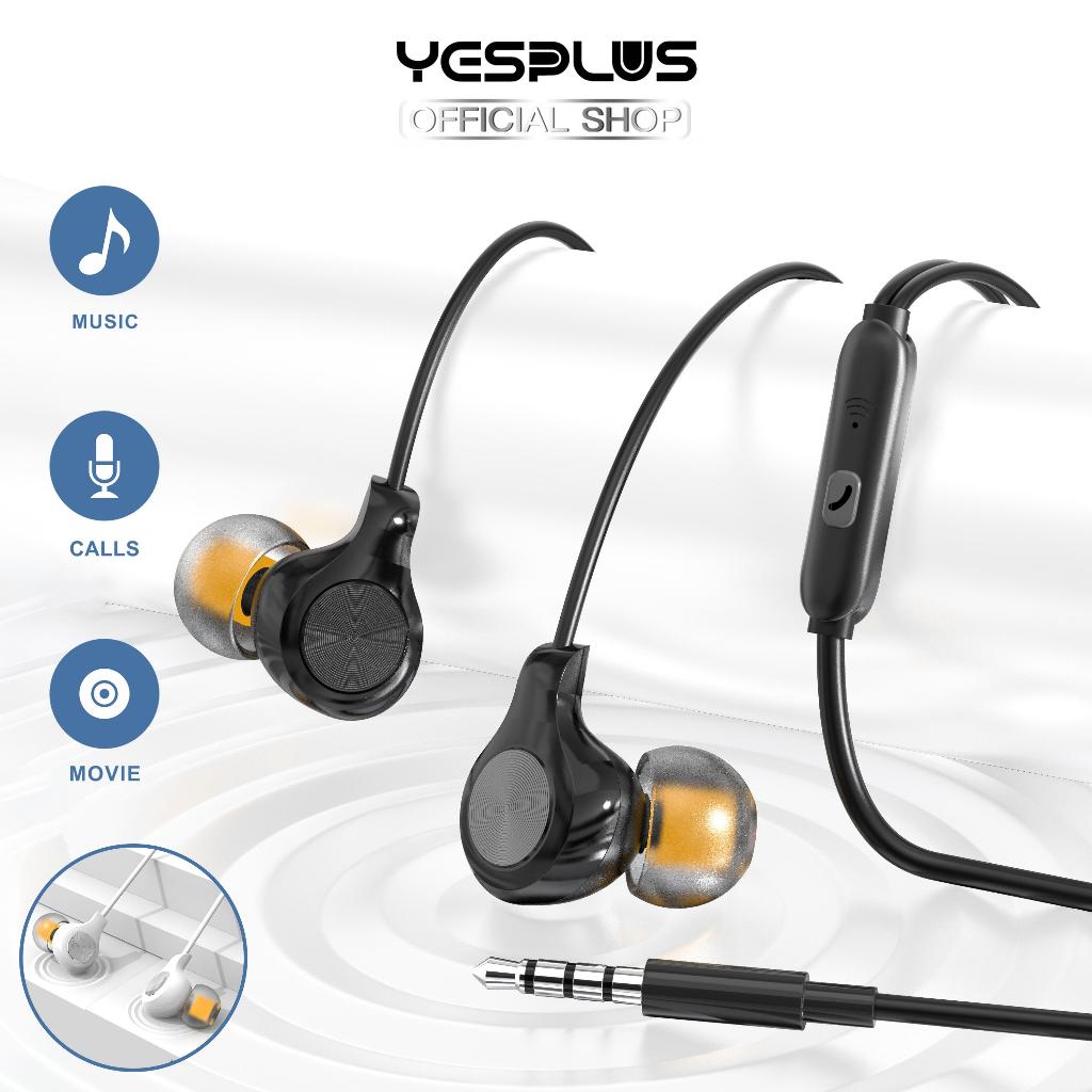 Jual Headset/Handsfree YESPLUS YS-107 In-ear Stereo Audio Jack + Mic ...