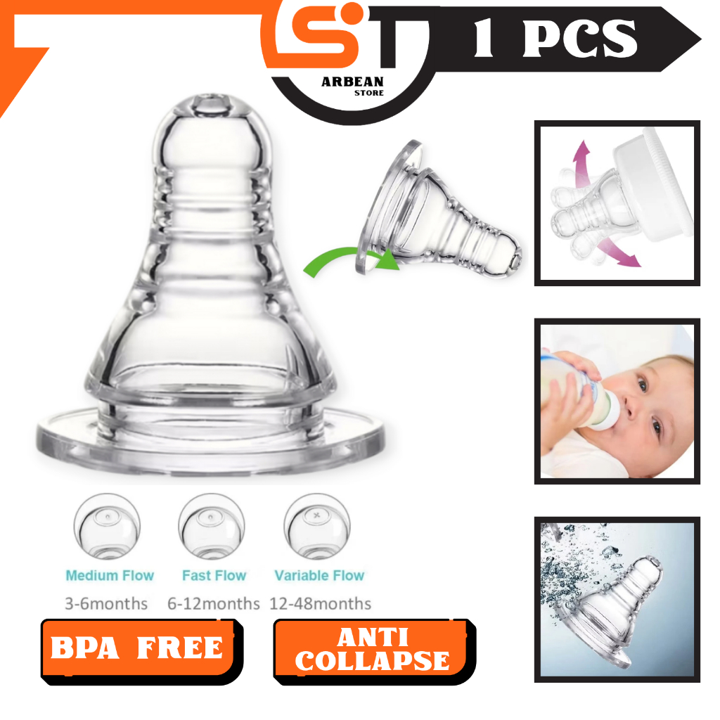 Jual 1PCS Dot Botol Bayi Pengganti Pigeon Nipple Peristaltik Silicone ...