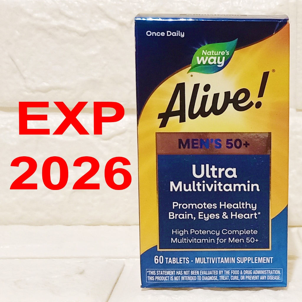 Jual Multivitamin ALIVE Men 50+ Ultra Potency Complete Natures Way 60 ...