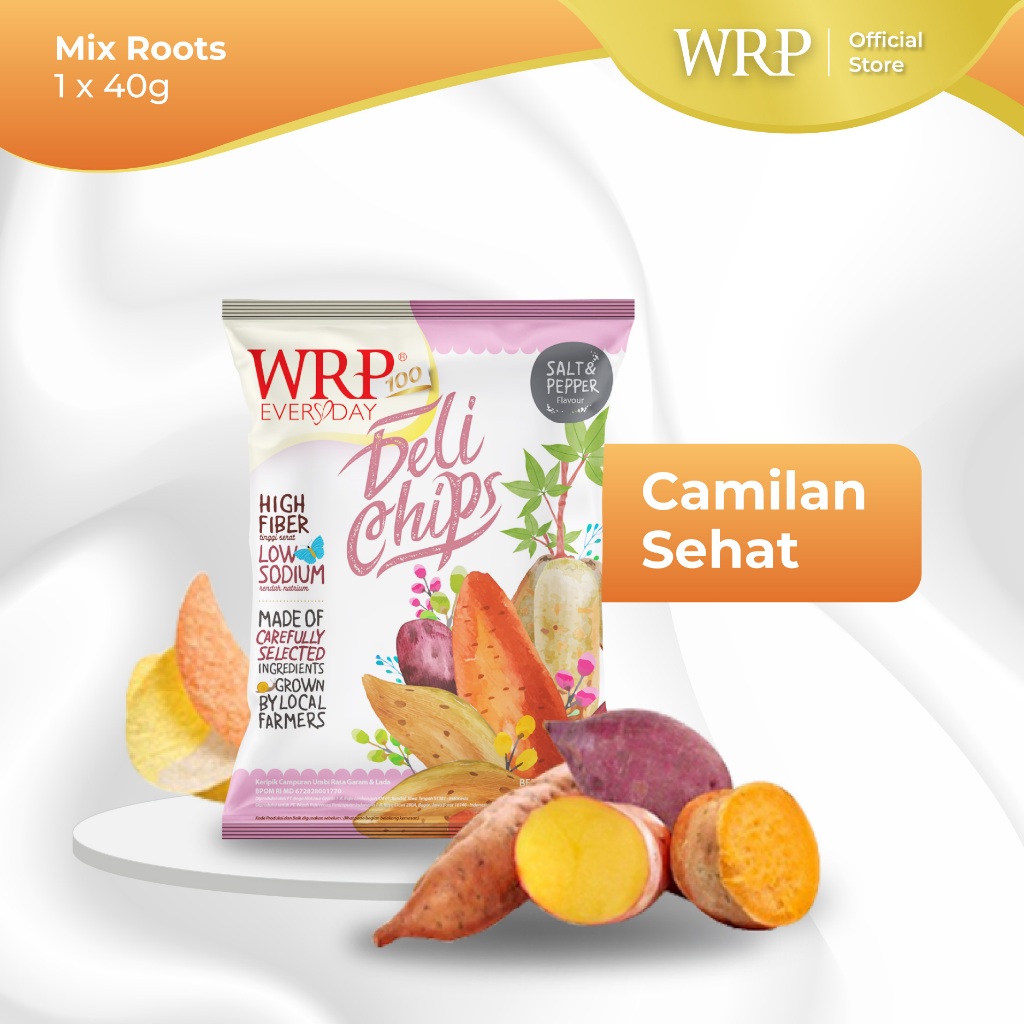 Jual WRP Delichips Mix Roots 40g | Shopee Indonesia