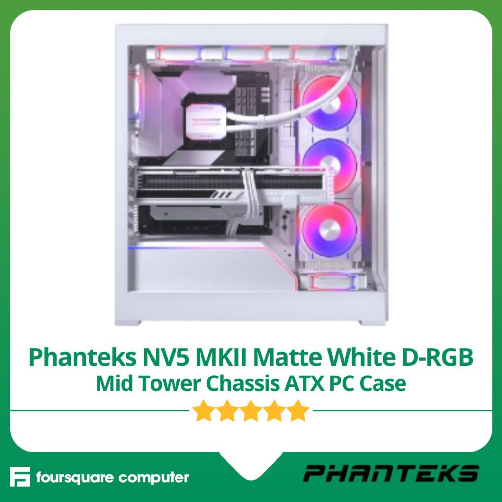 Jual Phanteks NV5 MKII Matte White D-RGB Mid Tower Chassis ATX PC Case ...
