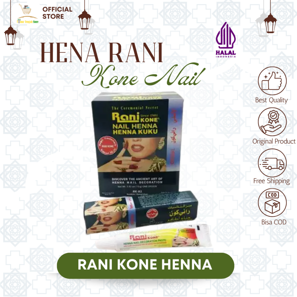 Jual Rani Kone Henna Nail | Henna Kuku | Oleh Oleh Haji Umroh | Shopee ...