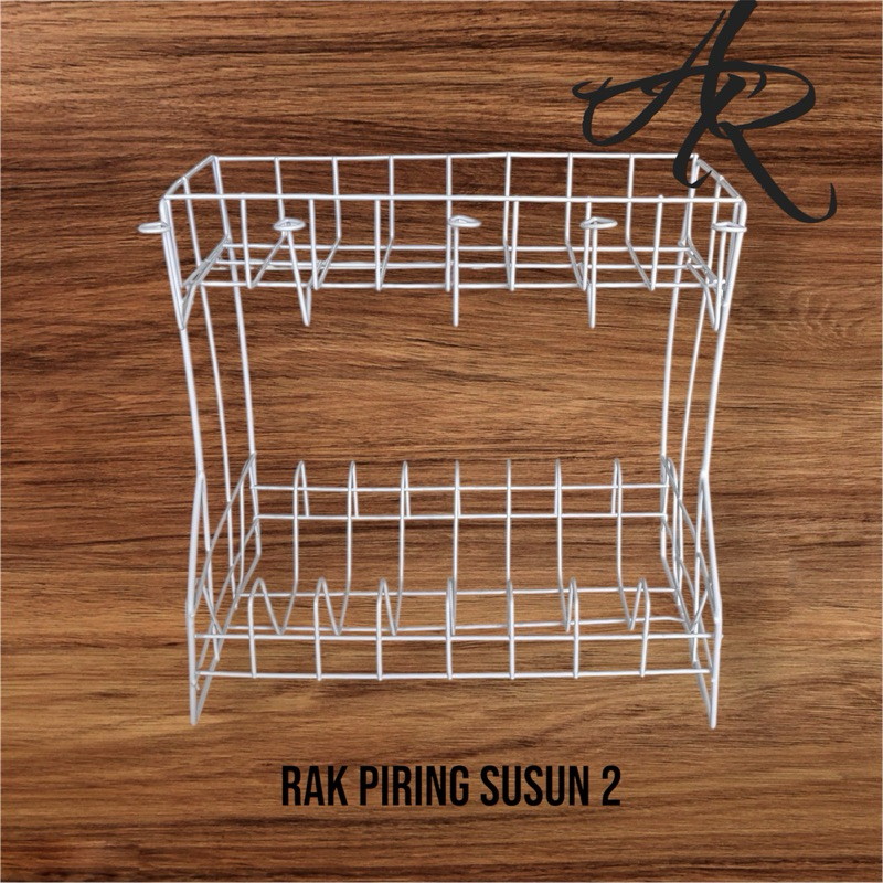 Jual rak piring 2 susun | rak display | ram kawat | putih | Shopee ...