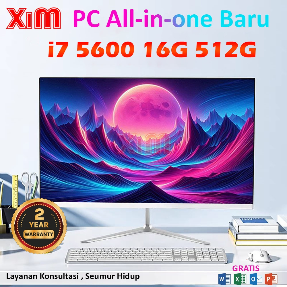 Jual Ximin PC All-in-One Core i7-5600 RAM 16GB, SSD [512GB/256GB] Full ...