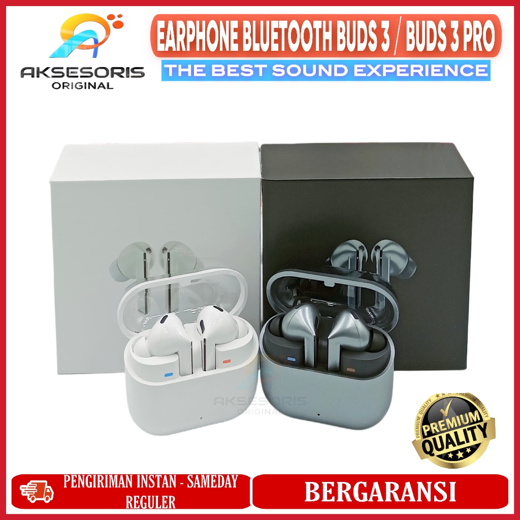 Jual Headset Bluetooth Buds 3 | Buds 3 Pro TWS Wireless Earphone ...