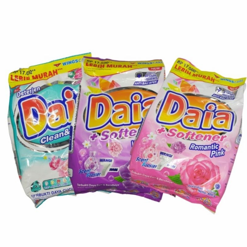 Jual Daia Deterjen + Softener Bubuk 800g | Shopee Indonesia