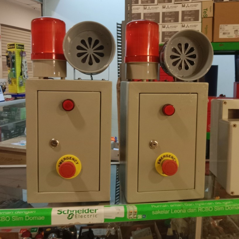 Jual Sirine Alarm Hydrant Emergency Bahaya Panel Box Ms290+warning Led ...