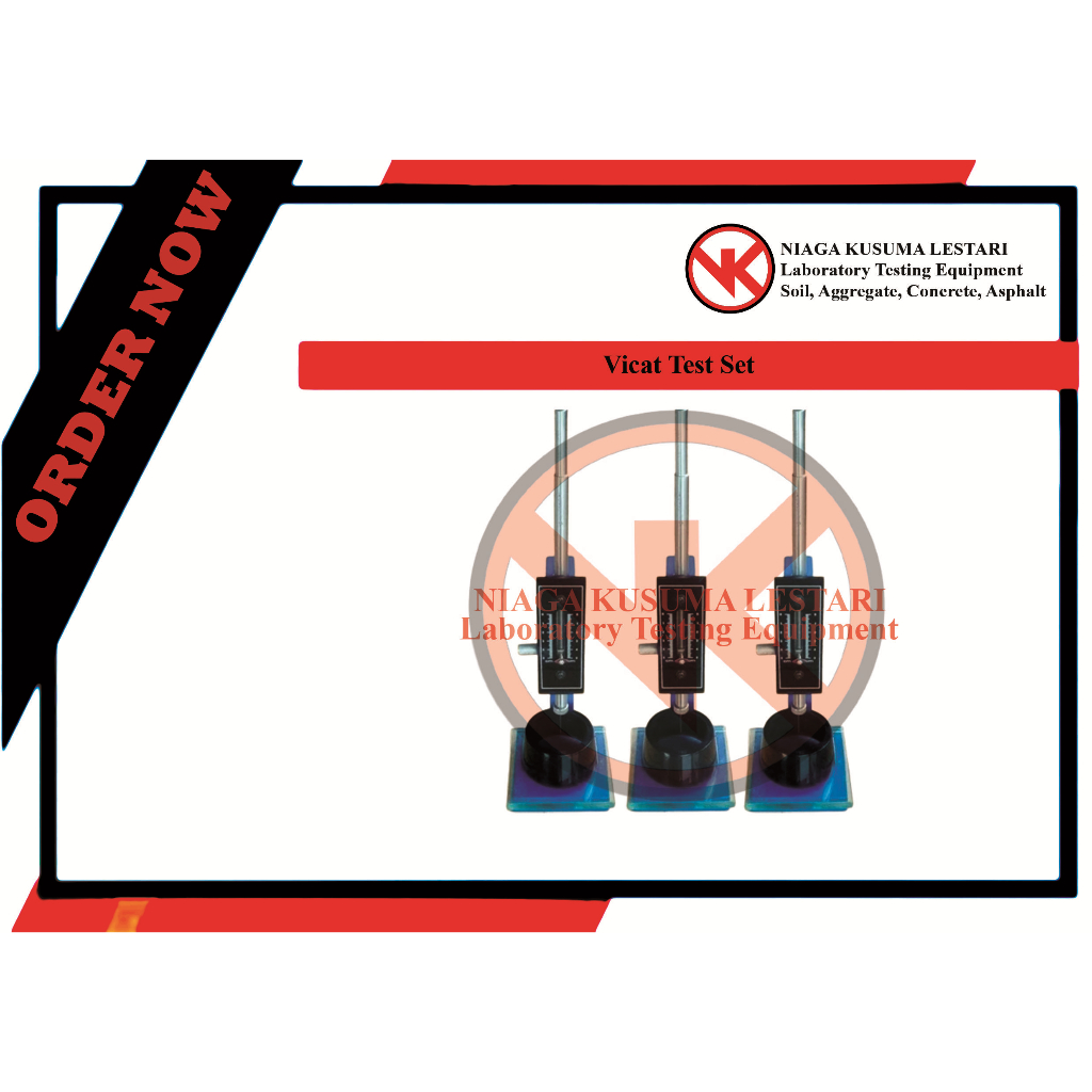 Jual vicat test set alat uji time of setting of hydraulic by vikat ...