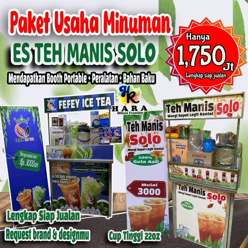 Jual FRANCHISE/PAKET USAHA MINUMAN ES TEH MANIS SOLO & ES TEH HIJAU ...