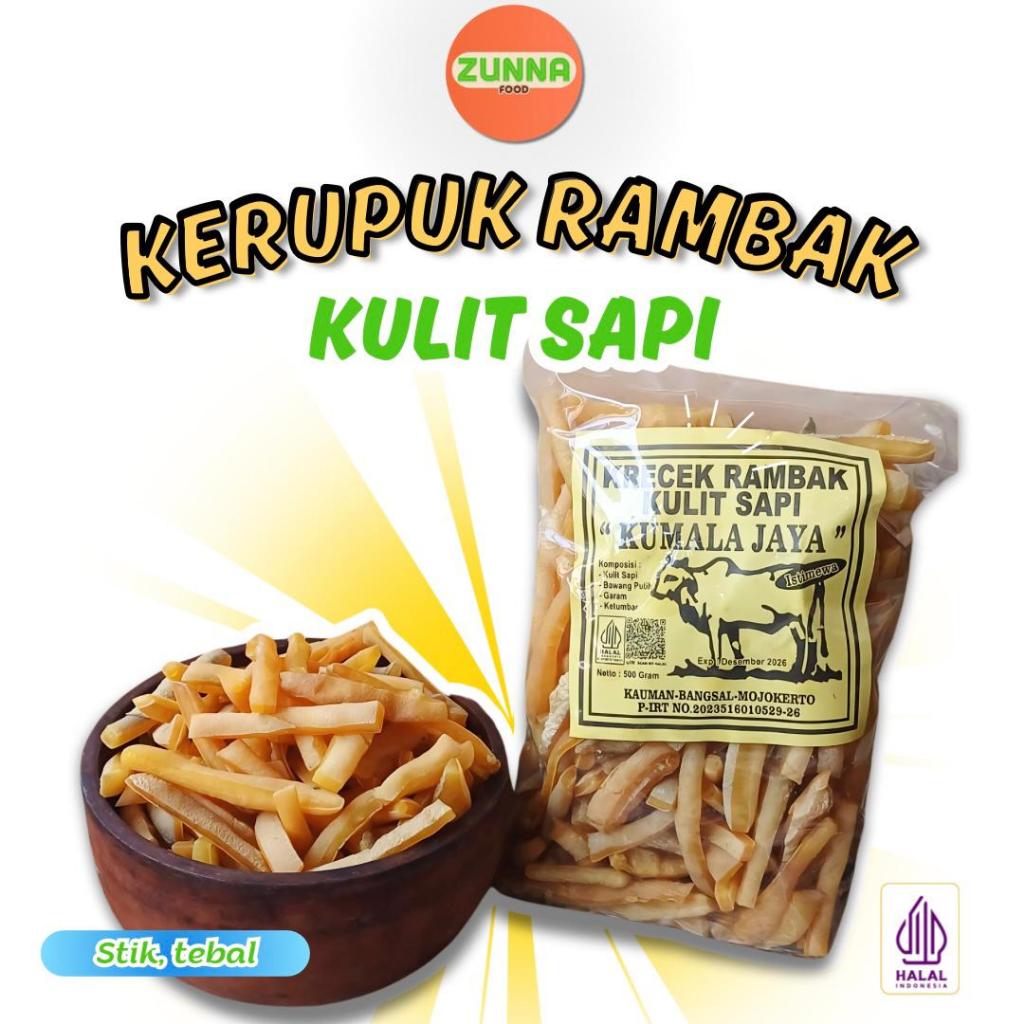 Jual Kumala Jaya Produsen Rambak Sapi Mentah Krecek Kerupuk Stik tebal ...