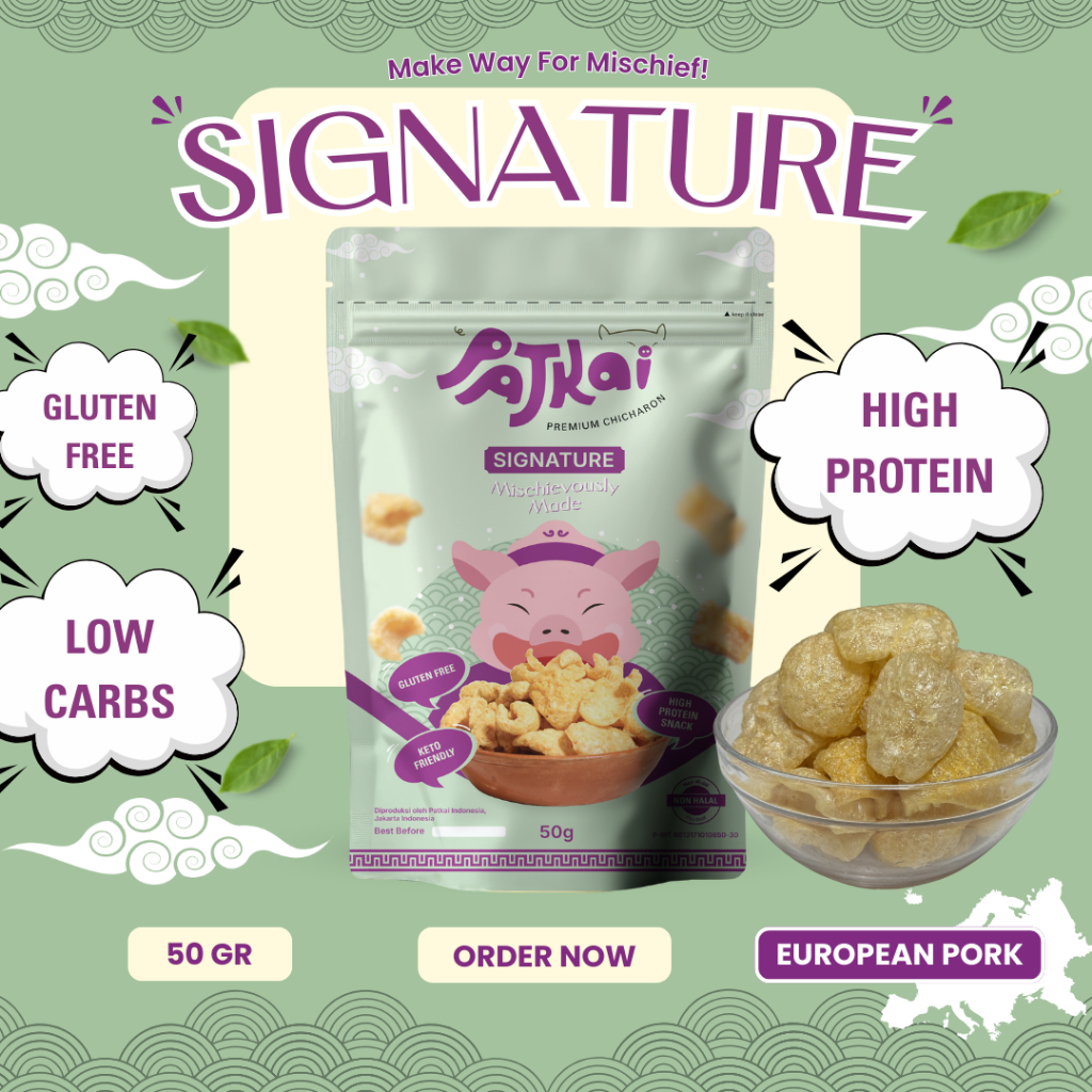Jual Patkai Snack Kerupuk Babi Signature Flavour Regular Pack | Shopee ...
