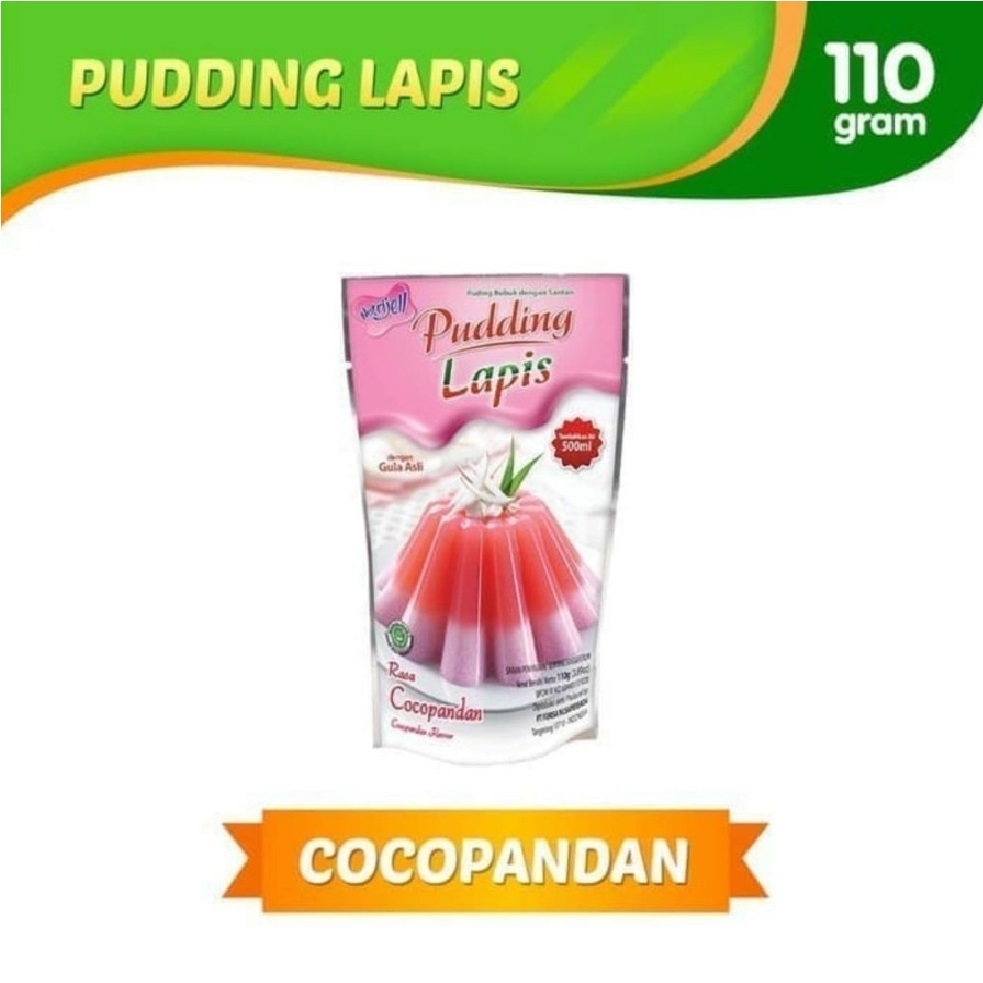 Jual Nutrijell Pudding Lapis Rasa Cocopandan 110 gr | Shopee Indonesia