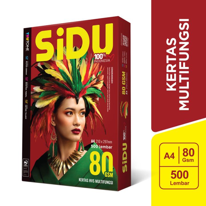 Jual Kertas HVS Sidu A4 80 Gram / Kertas HVS A4 80 Gram | Shopee Indonesia