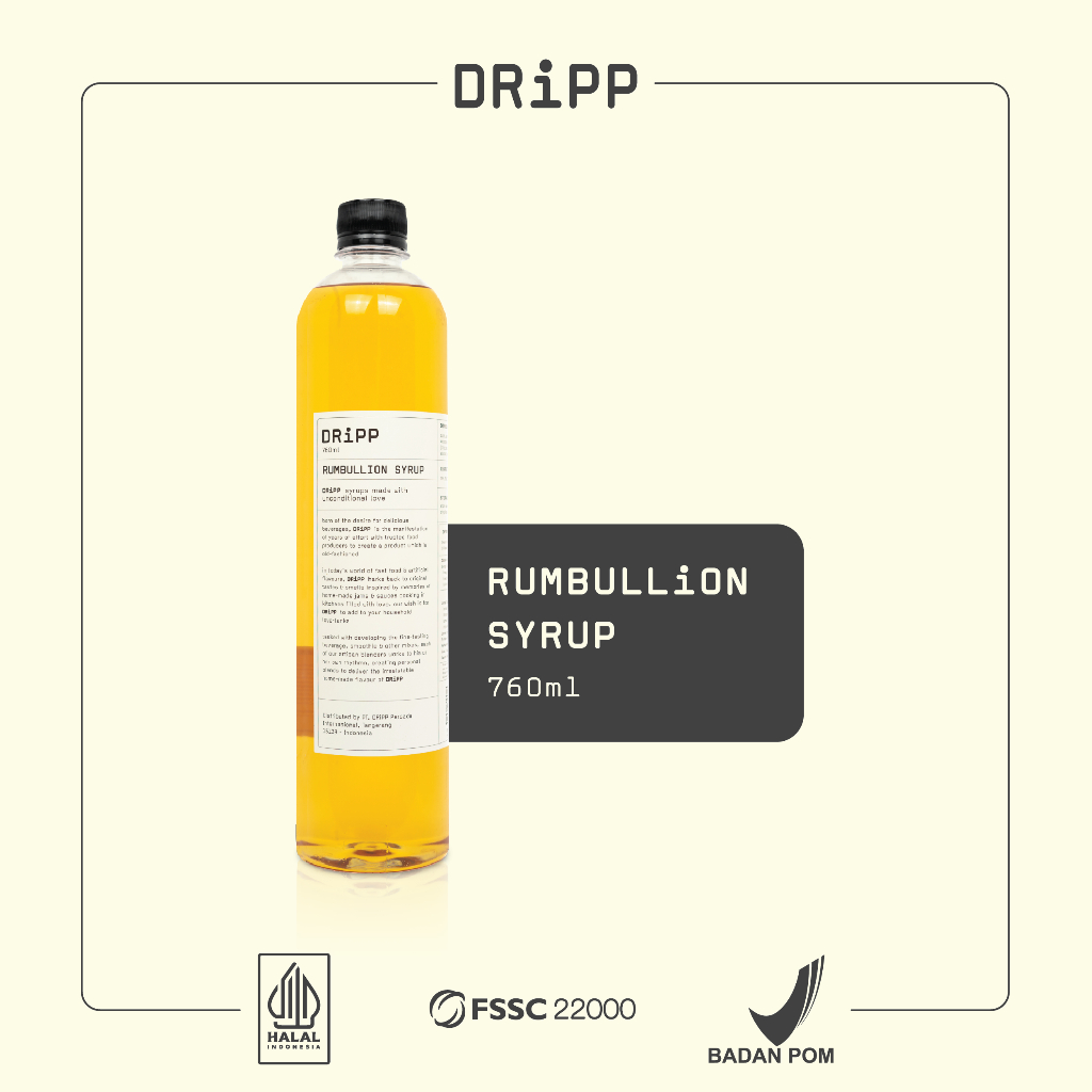 Jual DRiPP Rumbullion Syrup - Sirup Rasa Rumbullion Untuk Minuman ...