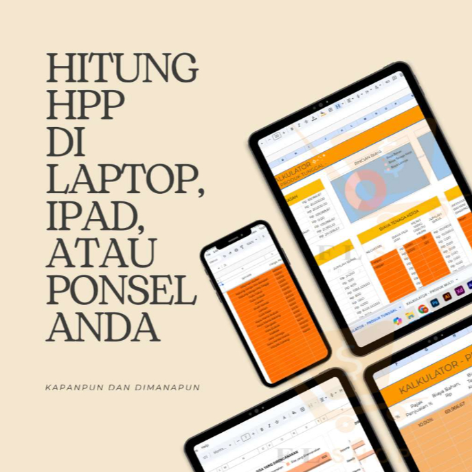 Jual Template Excel Premium Hitung HPP (Harga Pokok Penjualan) Cepat & Praktis | Shopee Indonesia