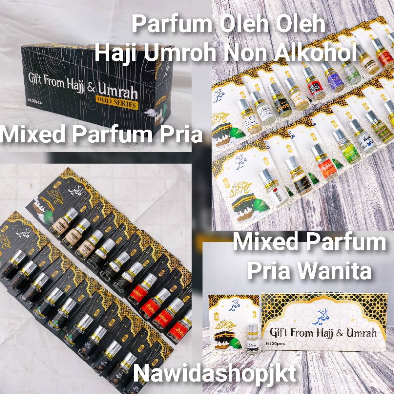 Jual Parfum Arab 3 ml isi 20 Halal Oleh Oleh Haji Umroh | Shopee Indonesia