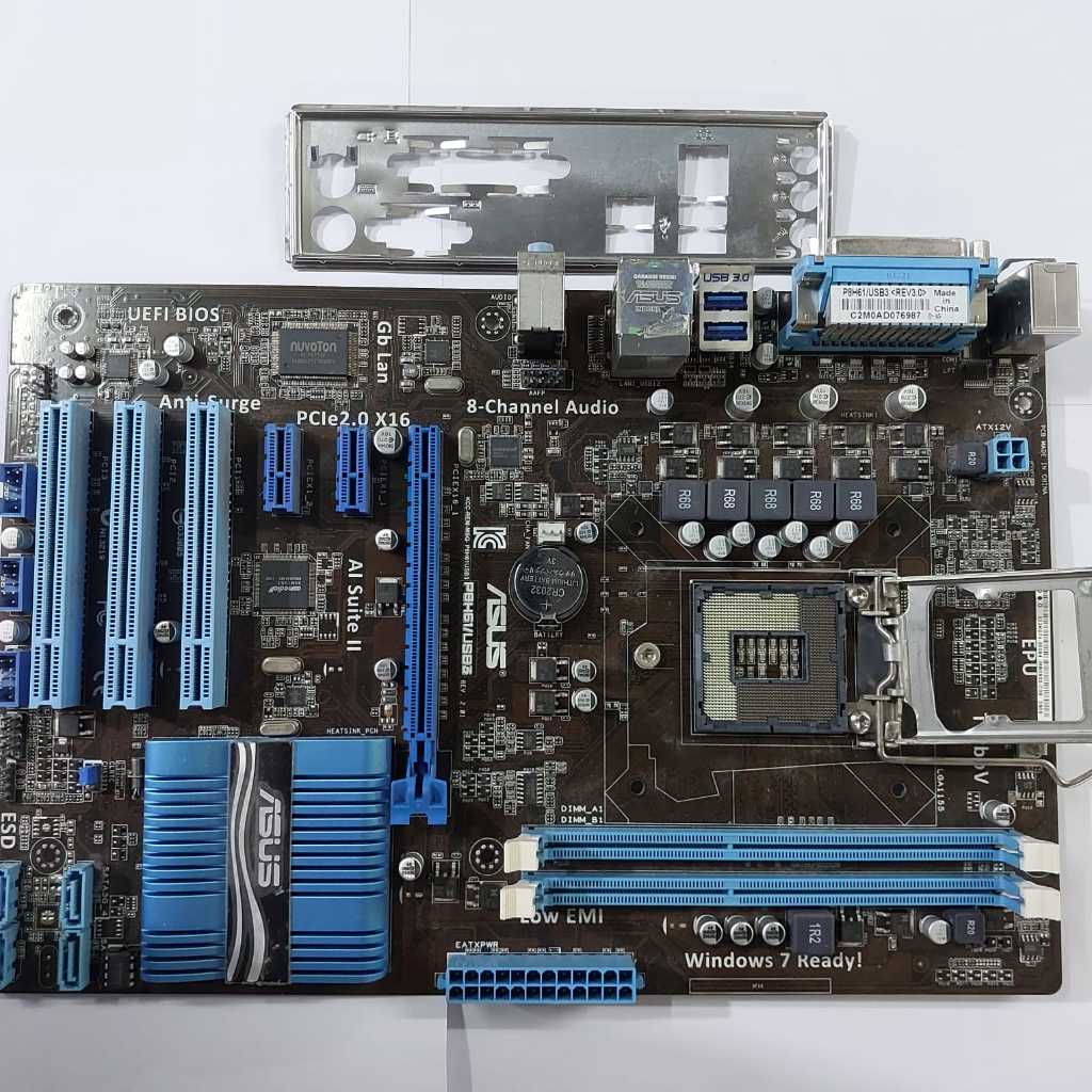 Jual Mainboard h61 asus P8H61/USB3 ddr3 socket 1155 murah motherboard ...