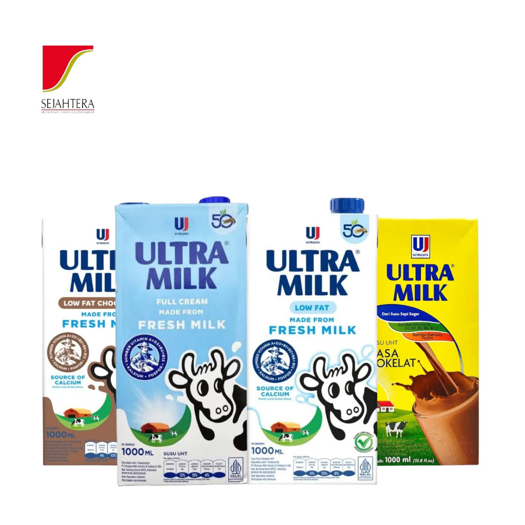 Jual Ultra Milk Berbagai Variant (Low Fat, Coklat, Plain ) 1000mL ...