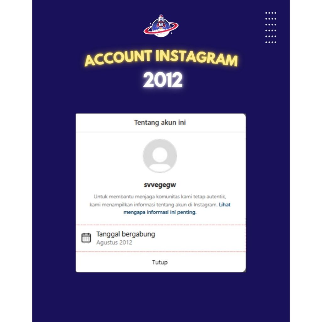 Jual Akun Tua Instagram [ KOSONGAN ] | Shopee Indonesia