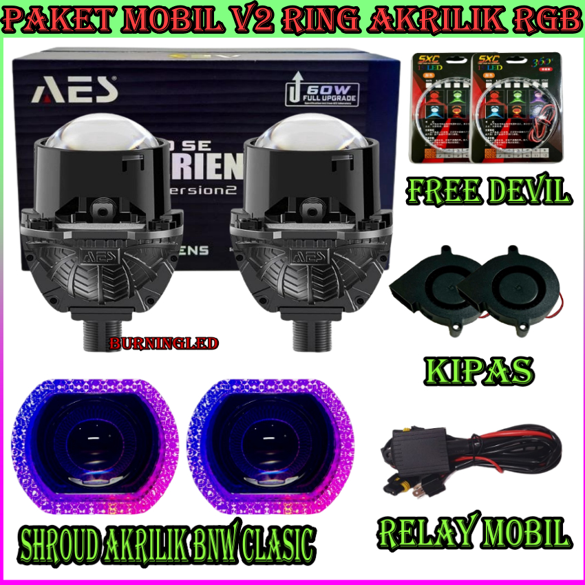 Jual PAKET MOBIL AKRILIK BILED AES TURBO SE EXPERIENCE V2 2,5 INCHI ...