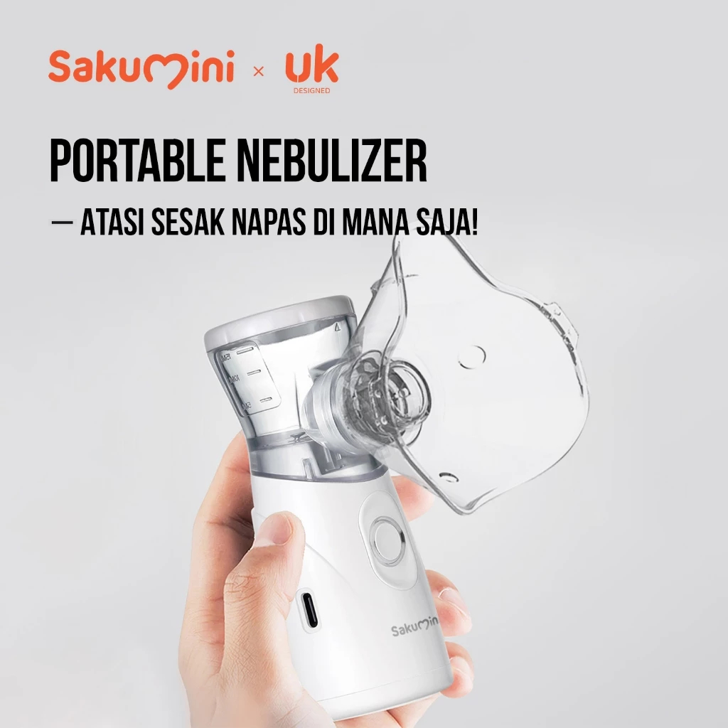 Jual Sakumini Nebulizer Portable Mesh Alat Uap Bantu Pernafasan Anak ...