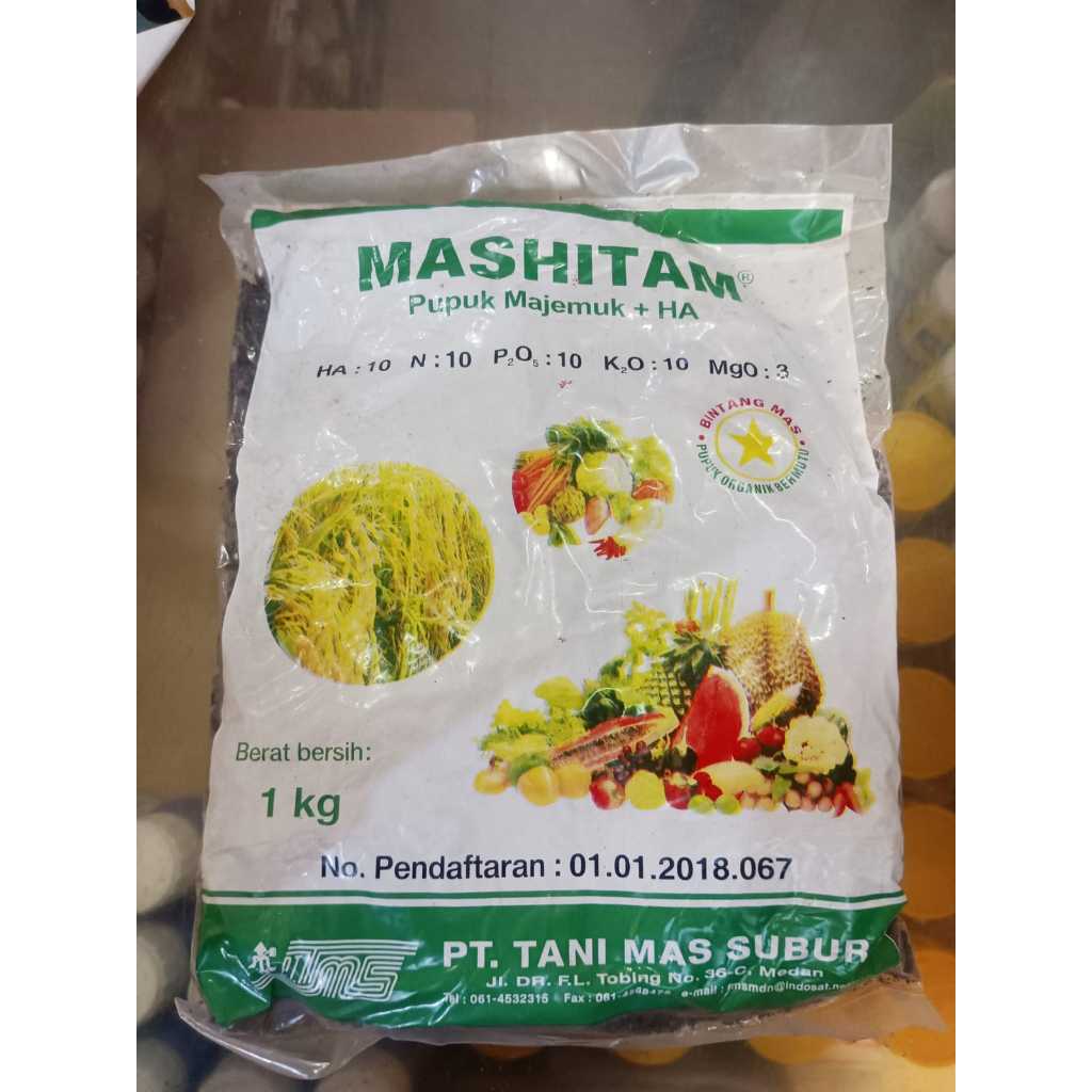 Jual Pupuk MAS HITAM Organik Majemuk Humic Acid mashitam 1kg | Shopee ...
