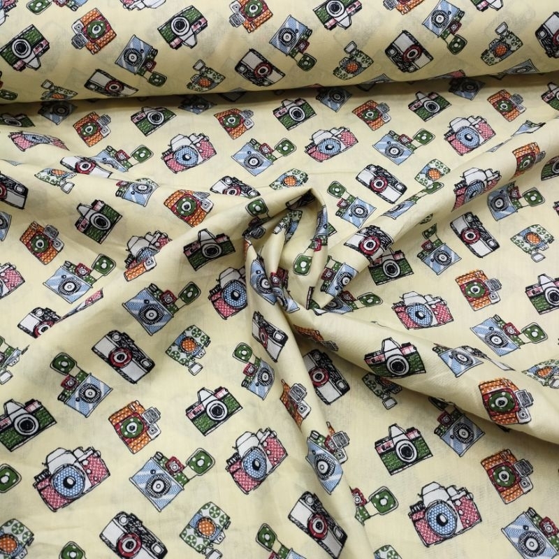 Jual KATUN POPLINE PREMIUM(motif kamera) | Shopee Indonesia