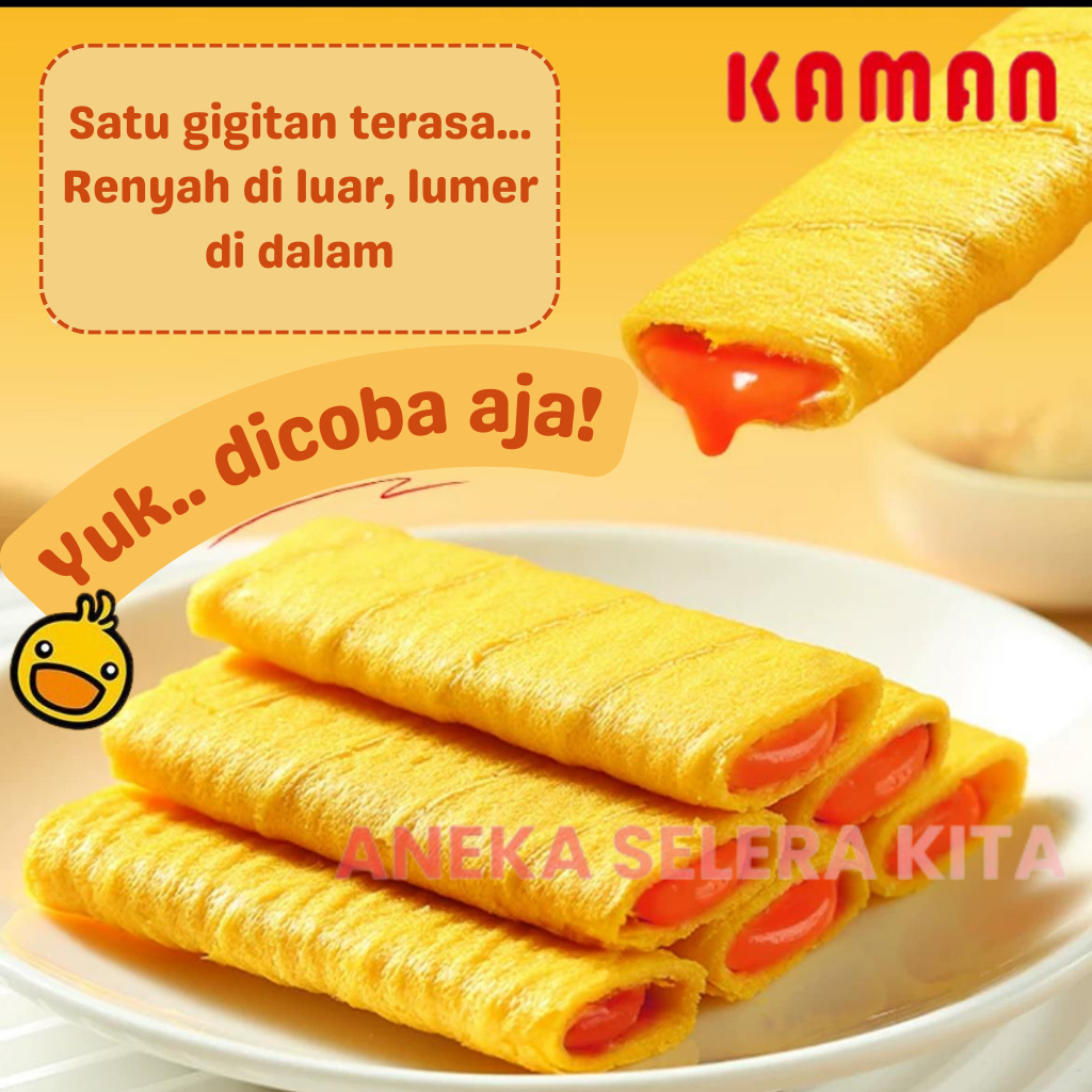 Jual YUMMY! Kaman Crispy Egg Roll Bebek Rasa Salted Egg, Cheese ...