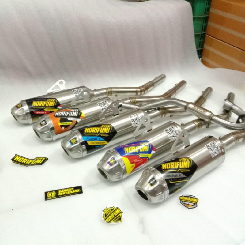 Jual knalpot Norifumi roket 4 PNP KLX 150 CRf 150 wr 155 d tracker KLX ...