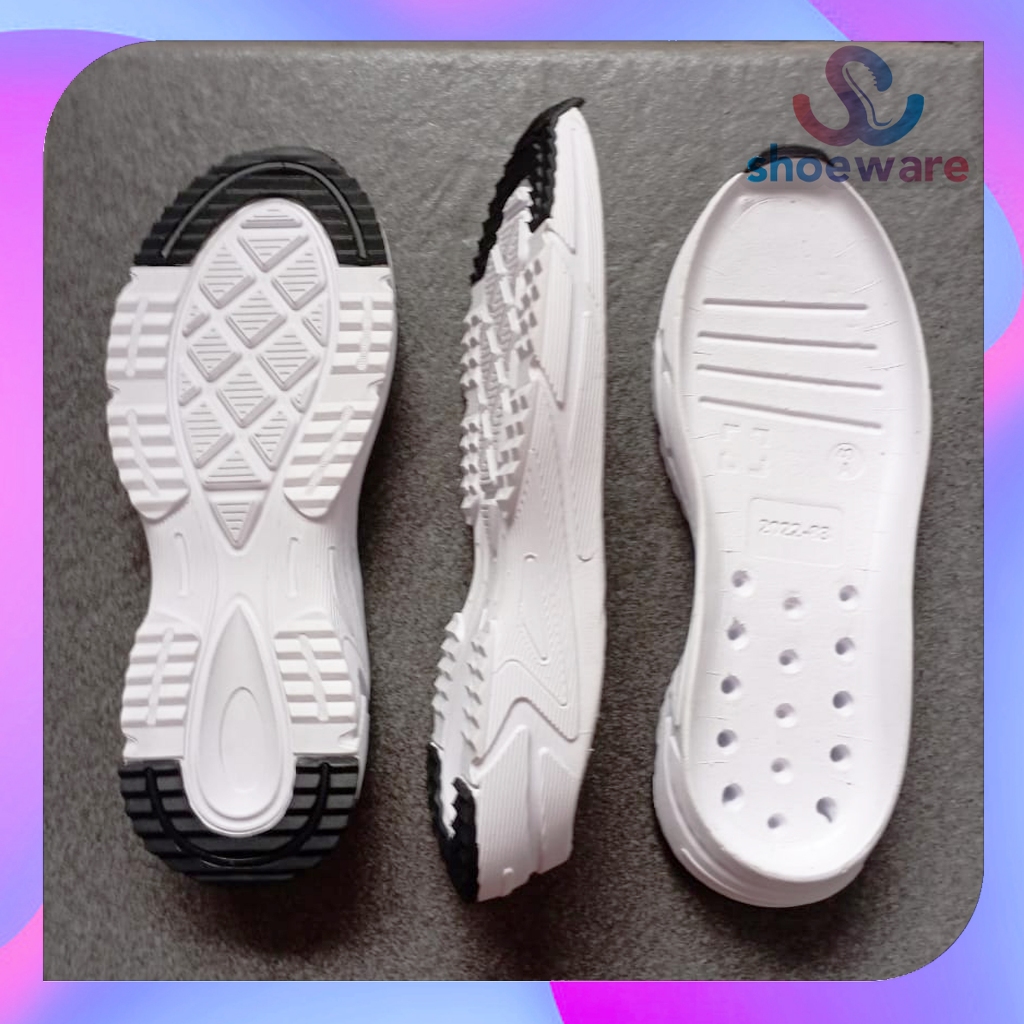 Jual outsole sepatu outsol running BW black white sol shoes | Shopee ...