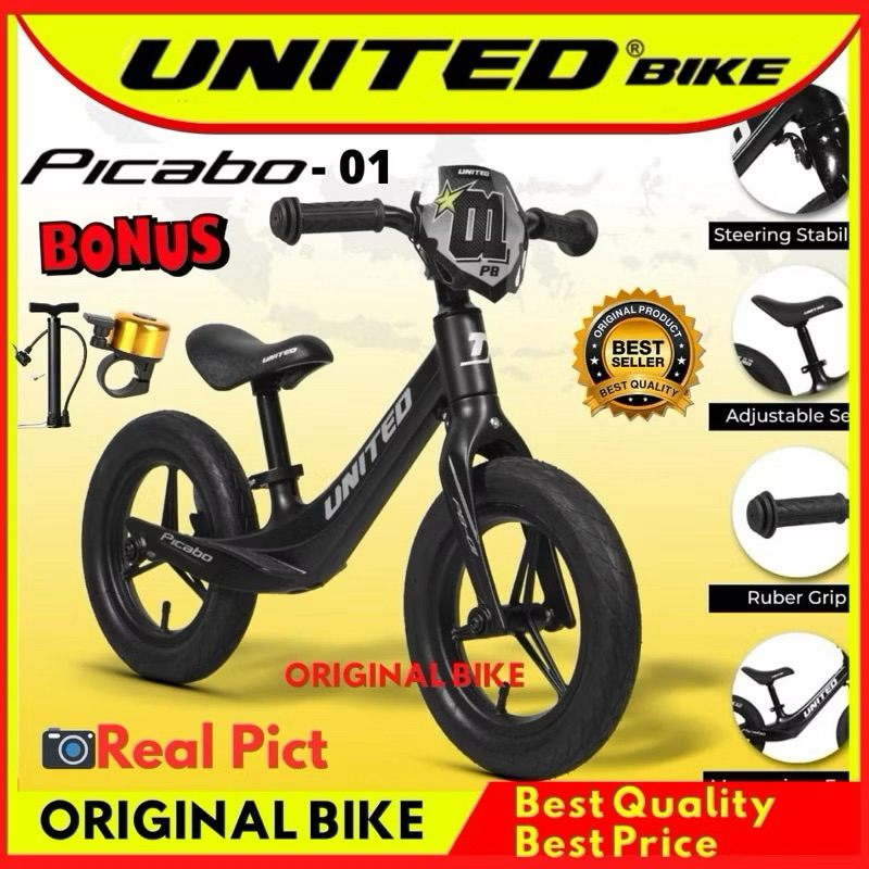Jual Pushbike United Picabo PB 01 Magnesium Frame Sepeda Balance Bike ...