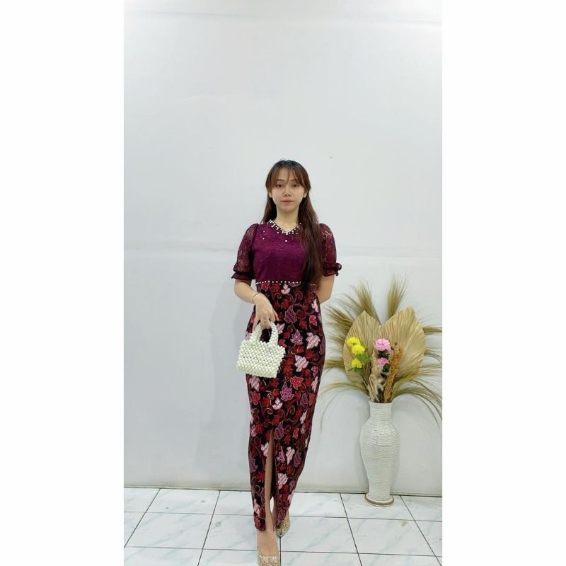 Jual Realpict Dress Batik Vanessa M, L, XL,XXL/ Dress Batik Terbaru ...