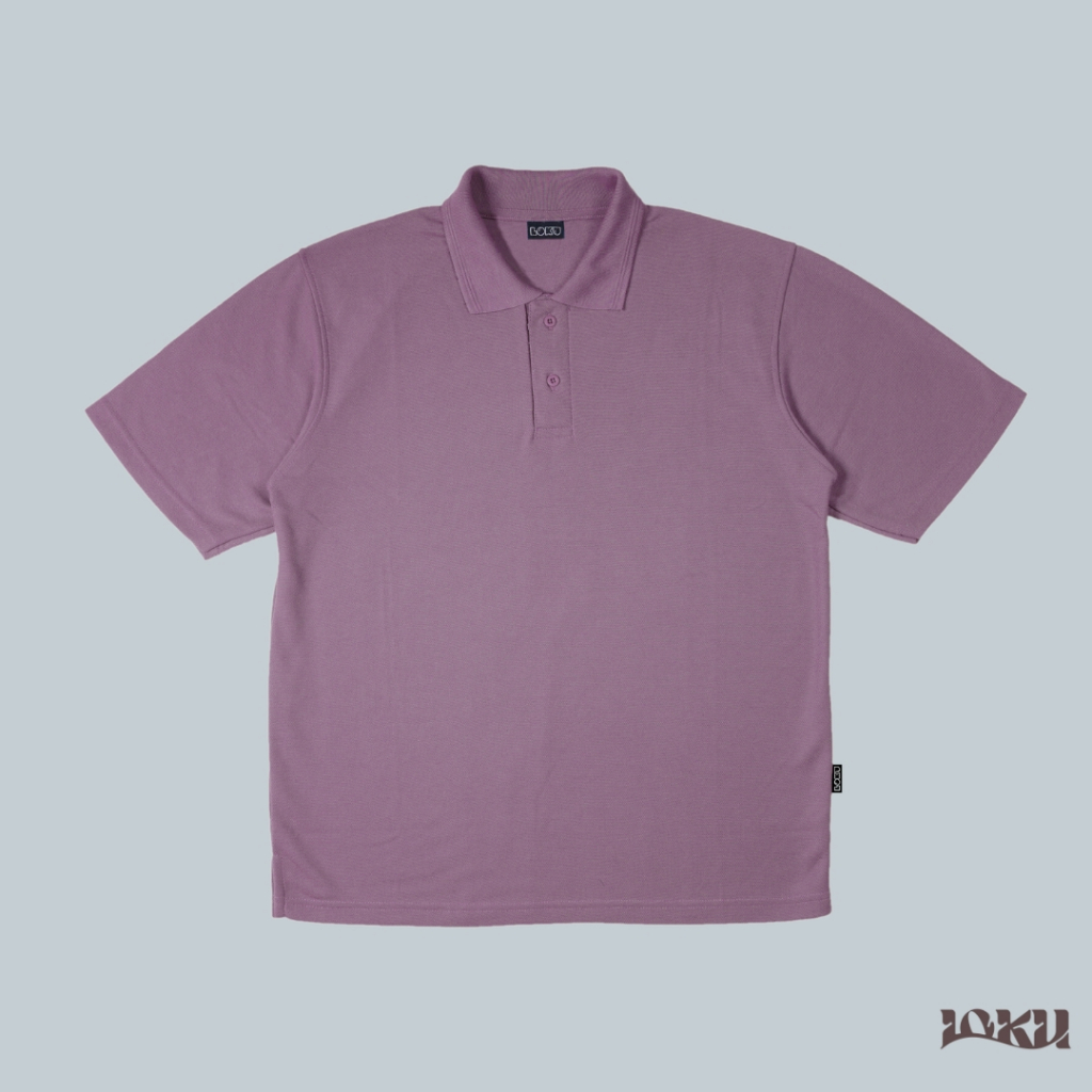 Jual LOKU Kaos Polo Shirt Unisex Lengan Pendek Mauve | Shopee Indonesia