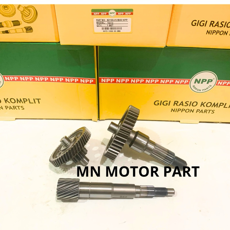 Jual GIGI GEAR RASIO KOMPLIIT GARDAN SET VARIO TECHNO 110 KARBU ...